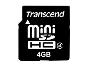 Transcend 4GB miniSDHC Class 4 Card: beste prijs - Tweakers