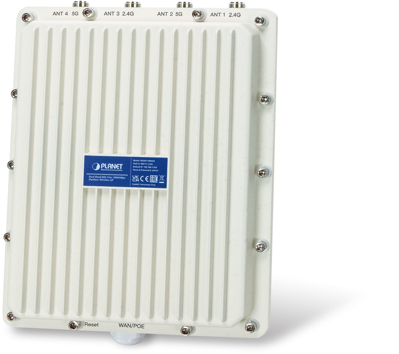 Specificaties van Planet Dual Band 802.11ax 1800Mbps Outdoor Wireless ...