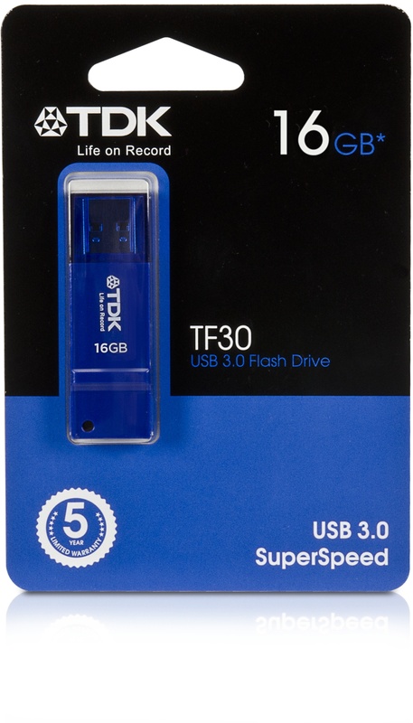 Specificaties van TDK TF30 16GB Blauw - Tweakers