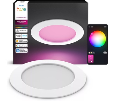 Philips White and Colour Ambiance Inbouwspot dun van 170 mm Wit: beste ...