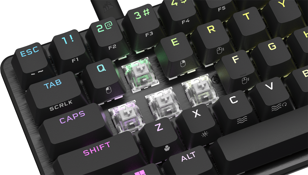 Specificaties van Corsair K65 Pro Mini, Qwerty US - Tweakers