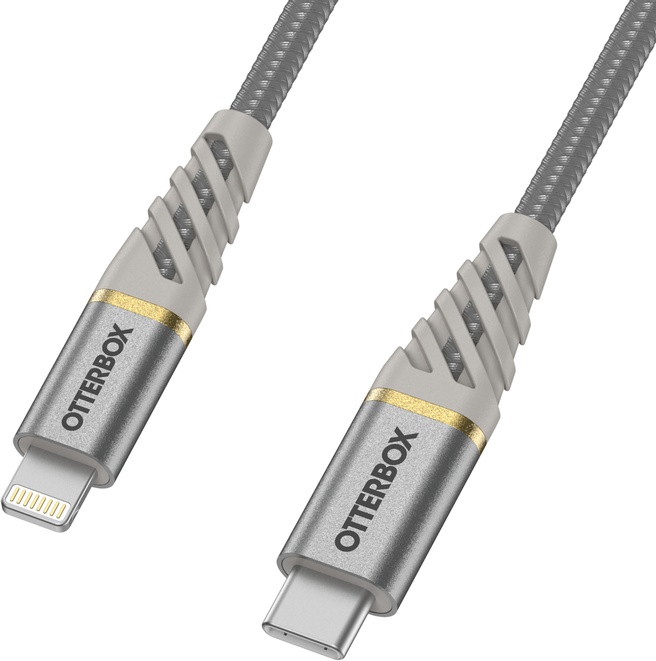 Otterbox Premium Cable USB C-Lightning 1M USB-PD, Silver Dust Zilver ...