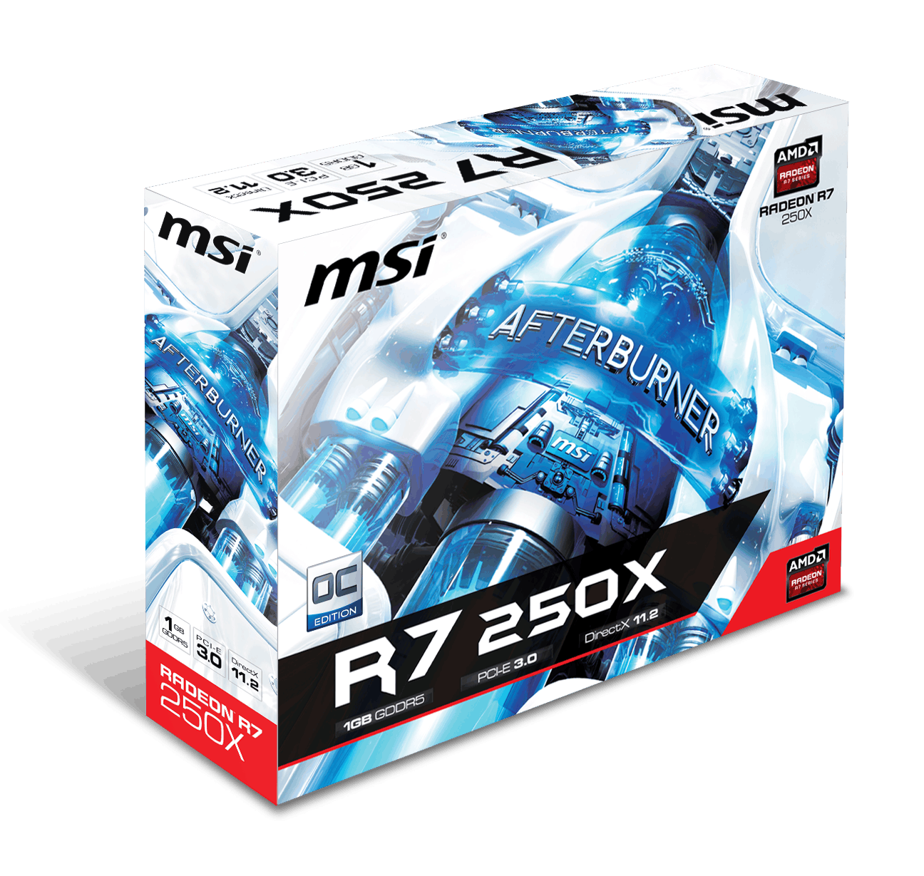 Specificaties van MSI Radeon R7 250X 1GD5 - Tweakers