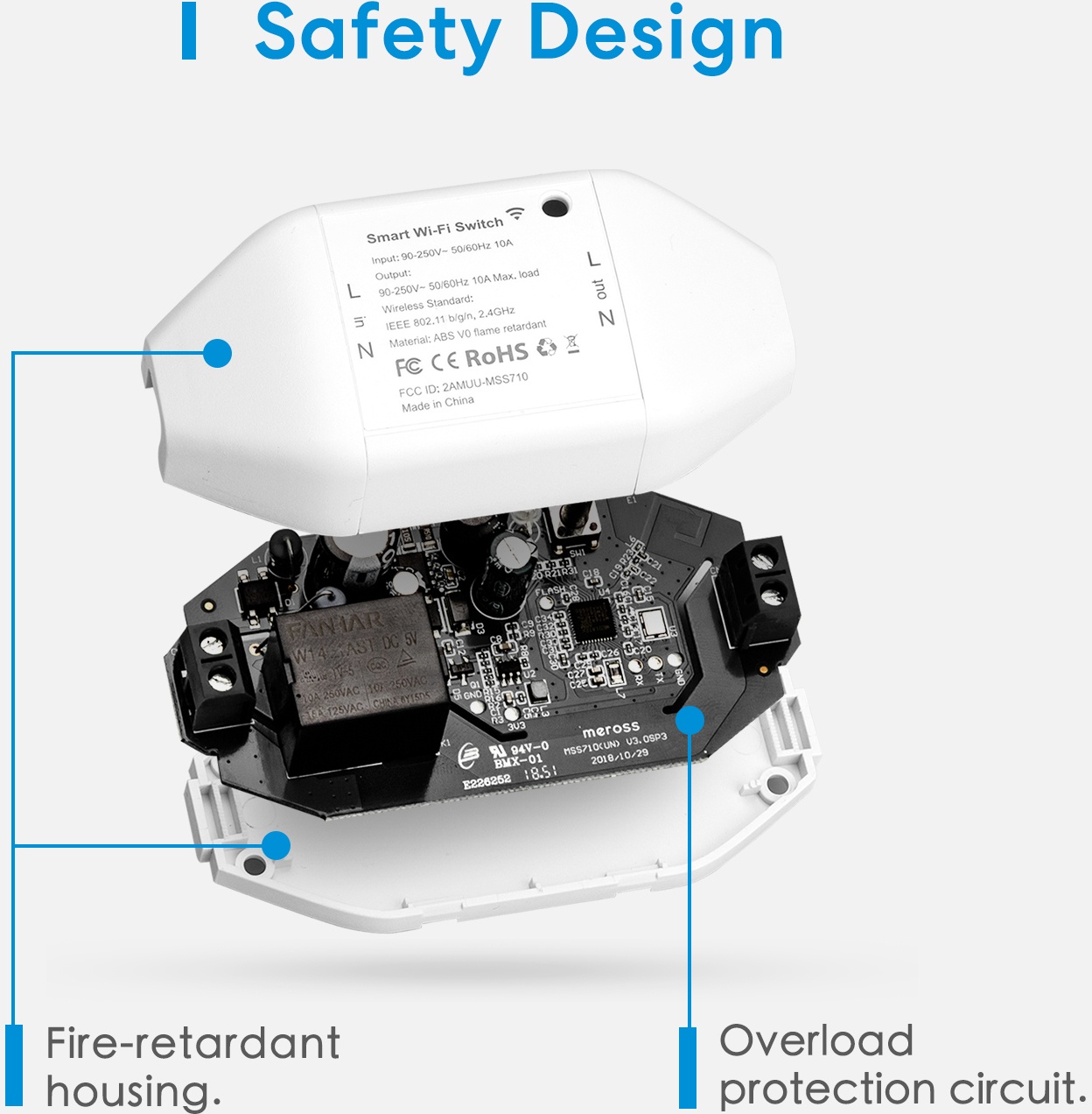 Specificaties van Meross Smart Wi-Fi Switch MSS710 - Tweakers