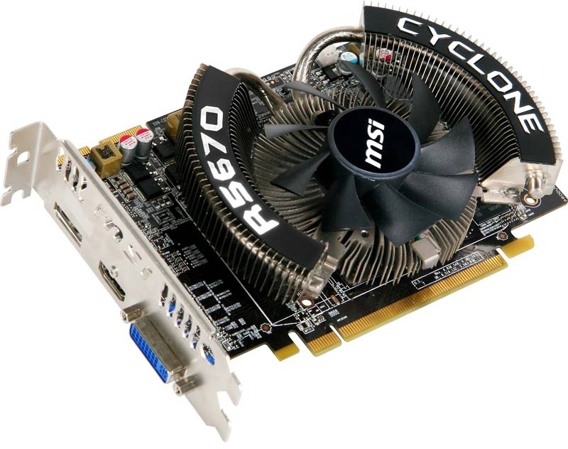 MSI R5670 Cyclone 1G - Kenmerken - Tweakers