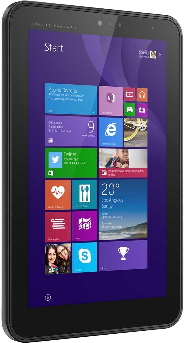 HP Pro Tablet 408 G1 3G 64GB, Windows 10 Pro Zwart - Kenmerken - Tweakers