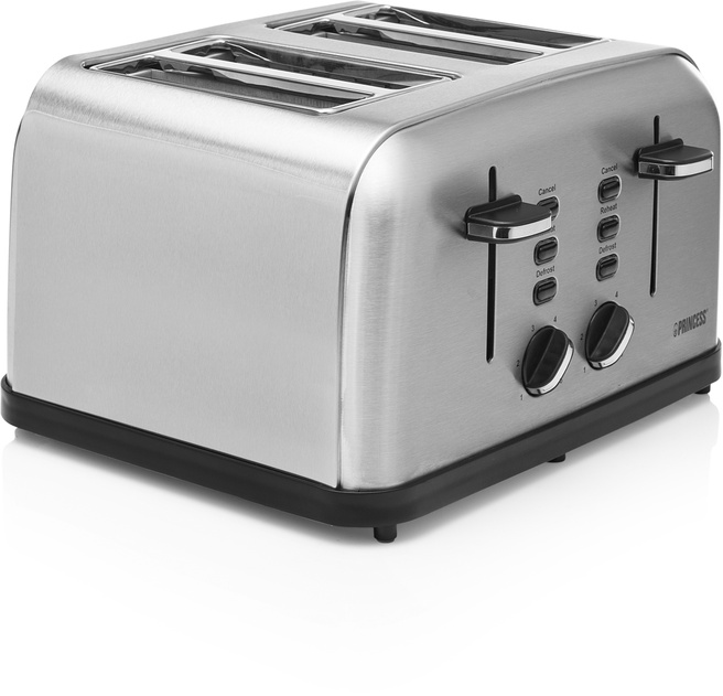 Princess 142355 Toaster Steel Style 4 - Kenmerken - Tweakers