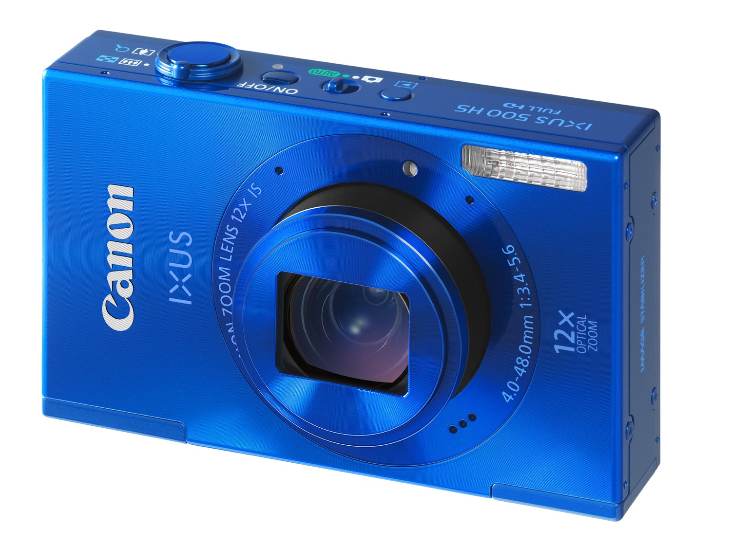 Specificaties van Canon IXUS 500 HS Blauw - Tweakers