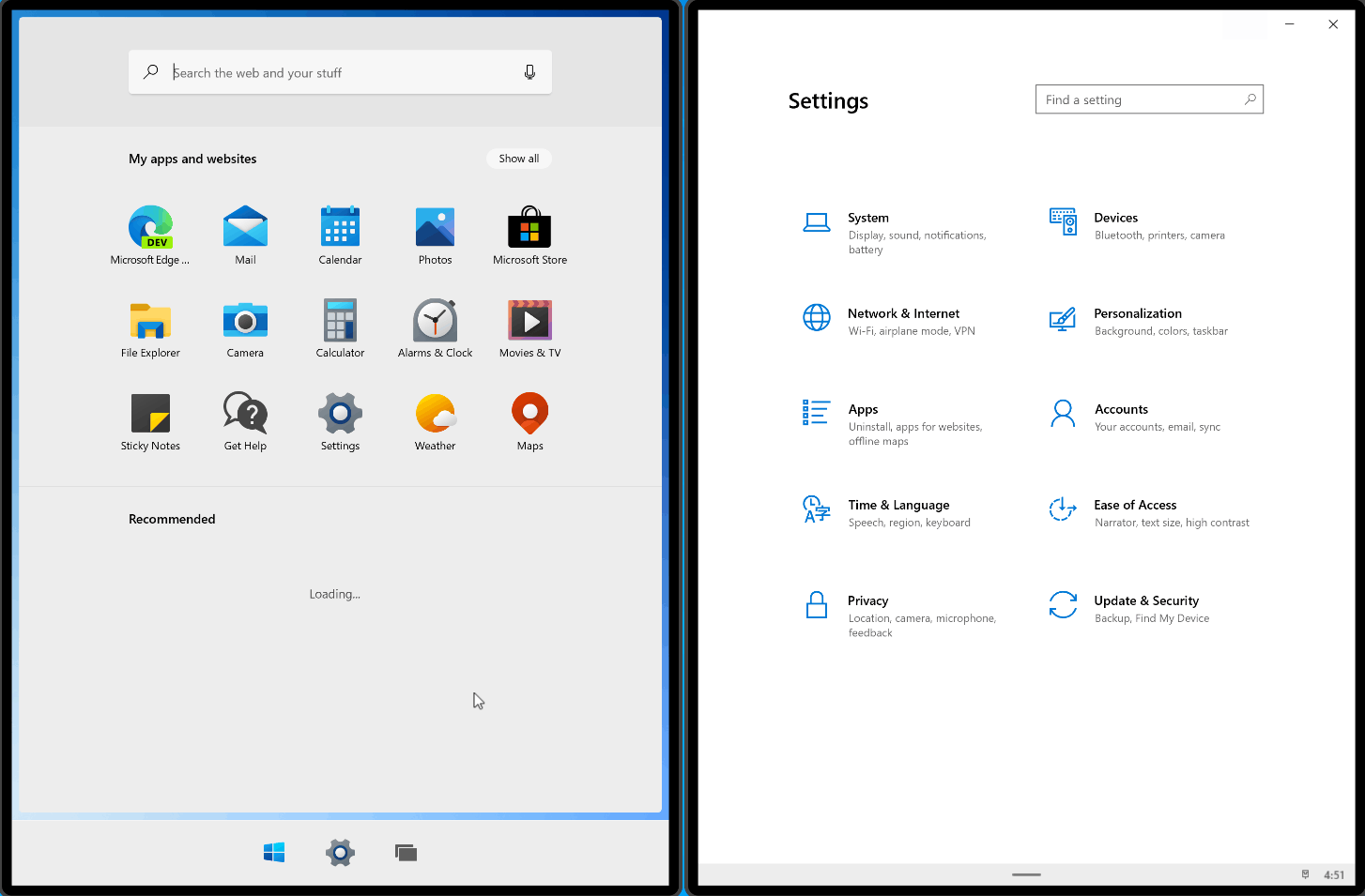 Een eerste blik op Windows 10X - Preview - Tweakers