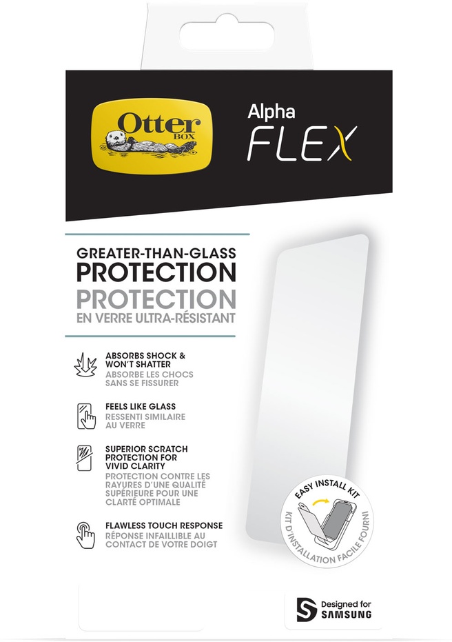 Otterbox OtterBox Alpha Flex-screenprotector voor Galaxy S23 Ultra, ultrasterke bescherming ...
