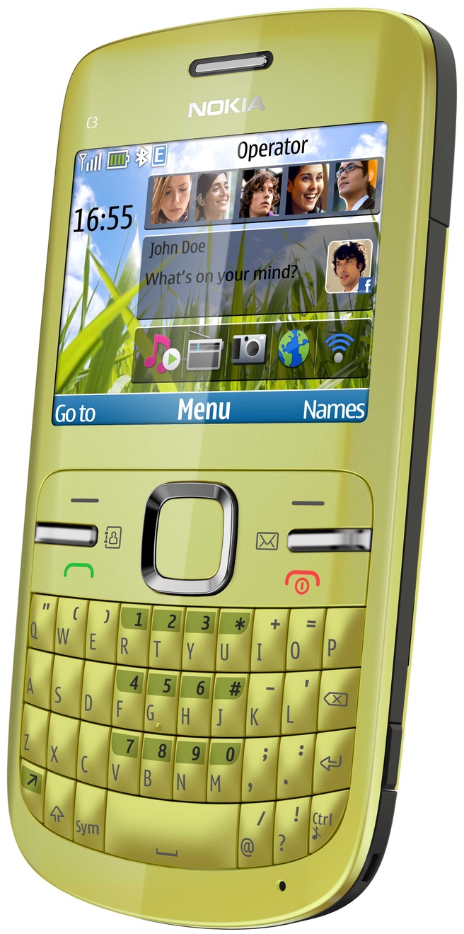 Nokia C3-00 Groen - Kenmerken - Tweakers