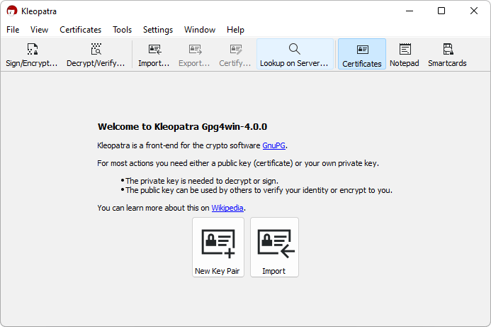 Specificaties van Gpg4win - Tweakers