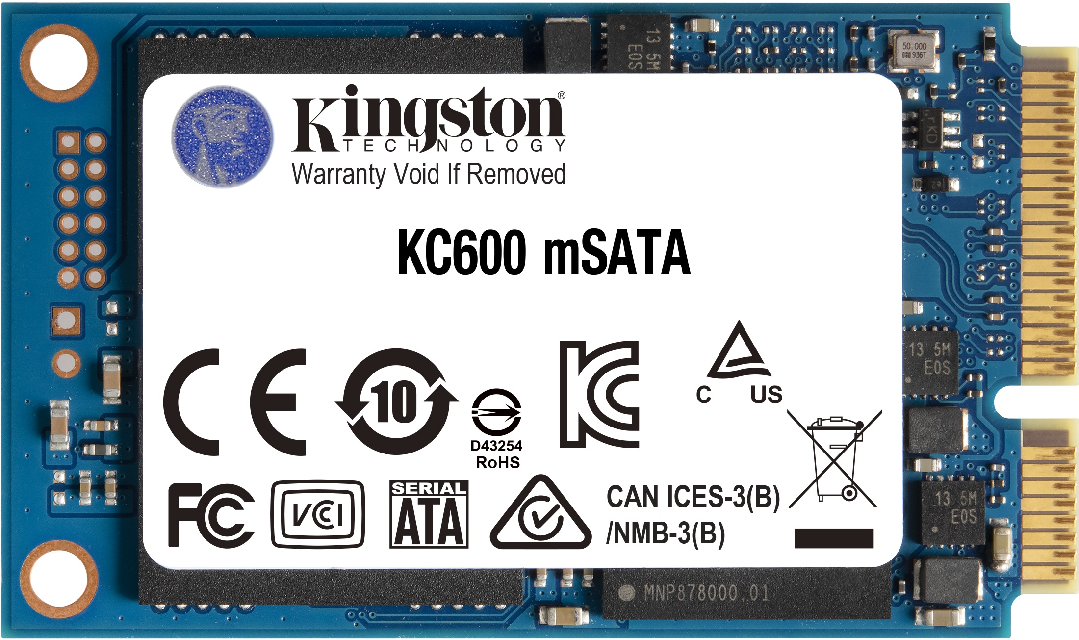 Specificaties van Kingston KC600 (mSATA) 512GB - Tweakers