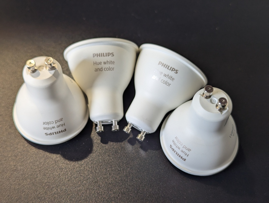 Philips Hue White and Color Ambiance Bluetooth GU10 4 stuks aangeboden ...