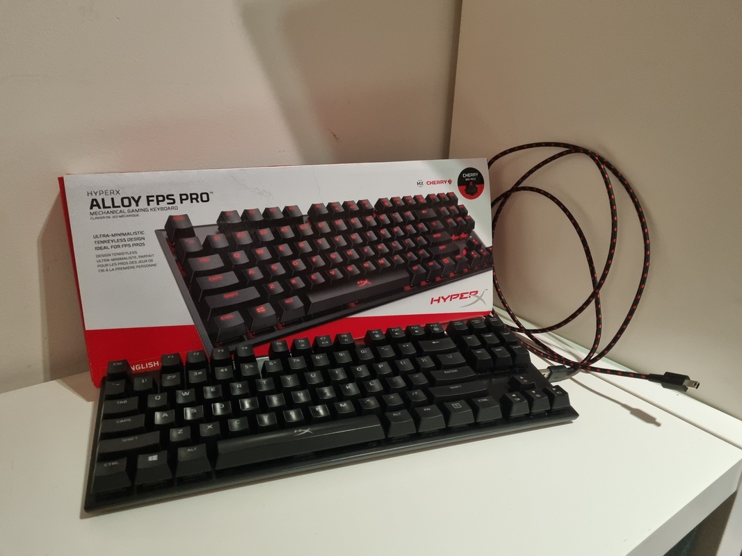 HyperX Alloy FPS Pro (TKL, Cherry MX Red) – compleet in doos aangeboden ...