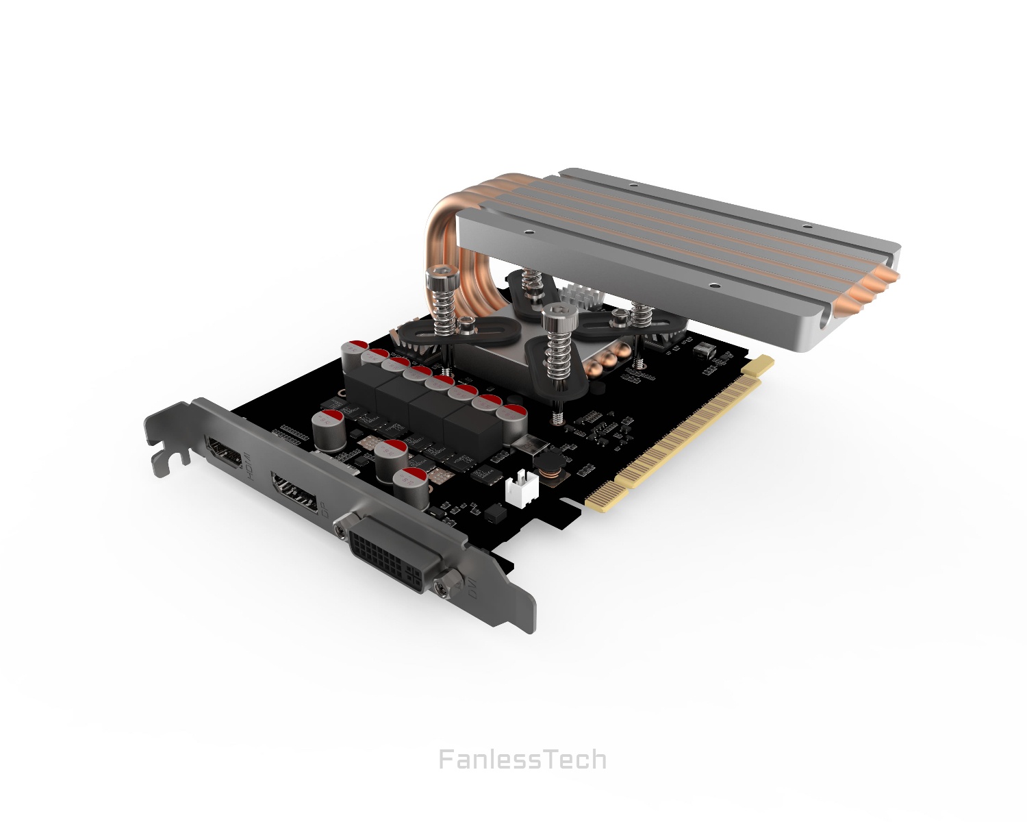 Renders tonen passieve gpu-koeler voor Streacom DB4-behuizing - Tweakers