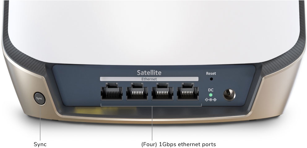 Specificaties van Netgear Orbi AX6000 WiFi Satellite Wit - Tweakers