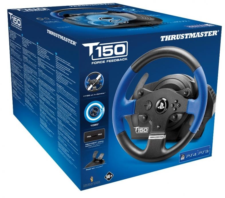 Specificaties van Thrustmaster T150 RS Blauw, Zwart - Tweakers
