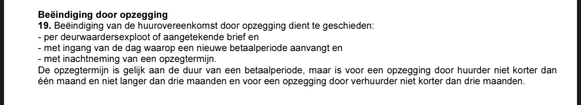 Juridische vraag borg vroegtijdig huur opzeggen - Persoonlijke ...