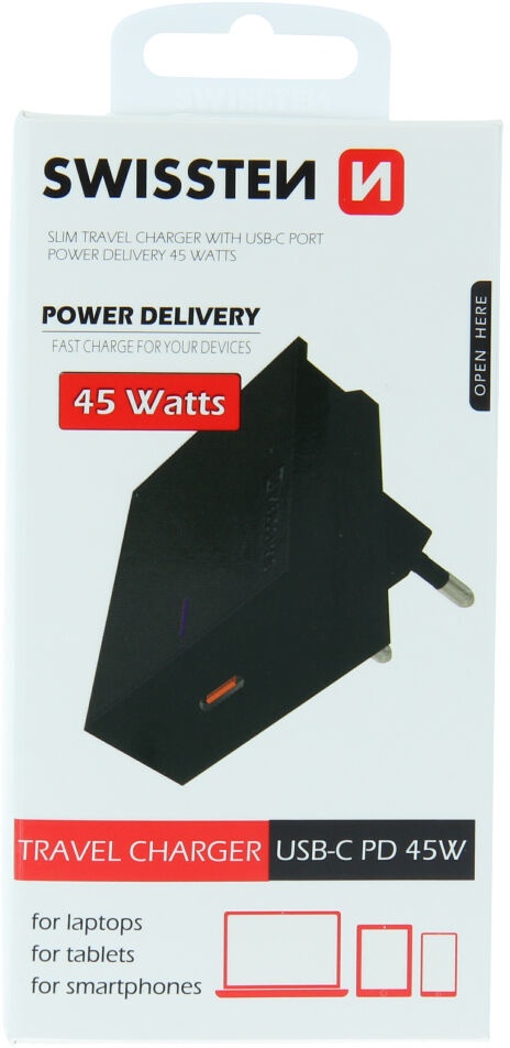 Swissten Travel Charger PD3.0 45W - Kenmerken - Tweakers