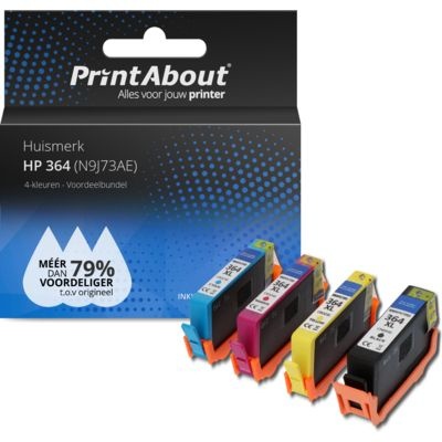 Specificaties van PrintAbout Huismerk HP 364 (N9J73AE) Inktcartridge 4 ...