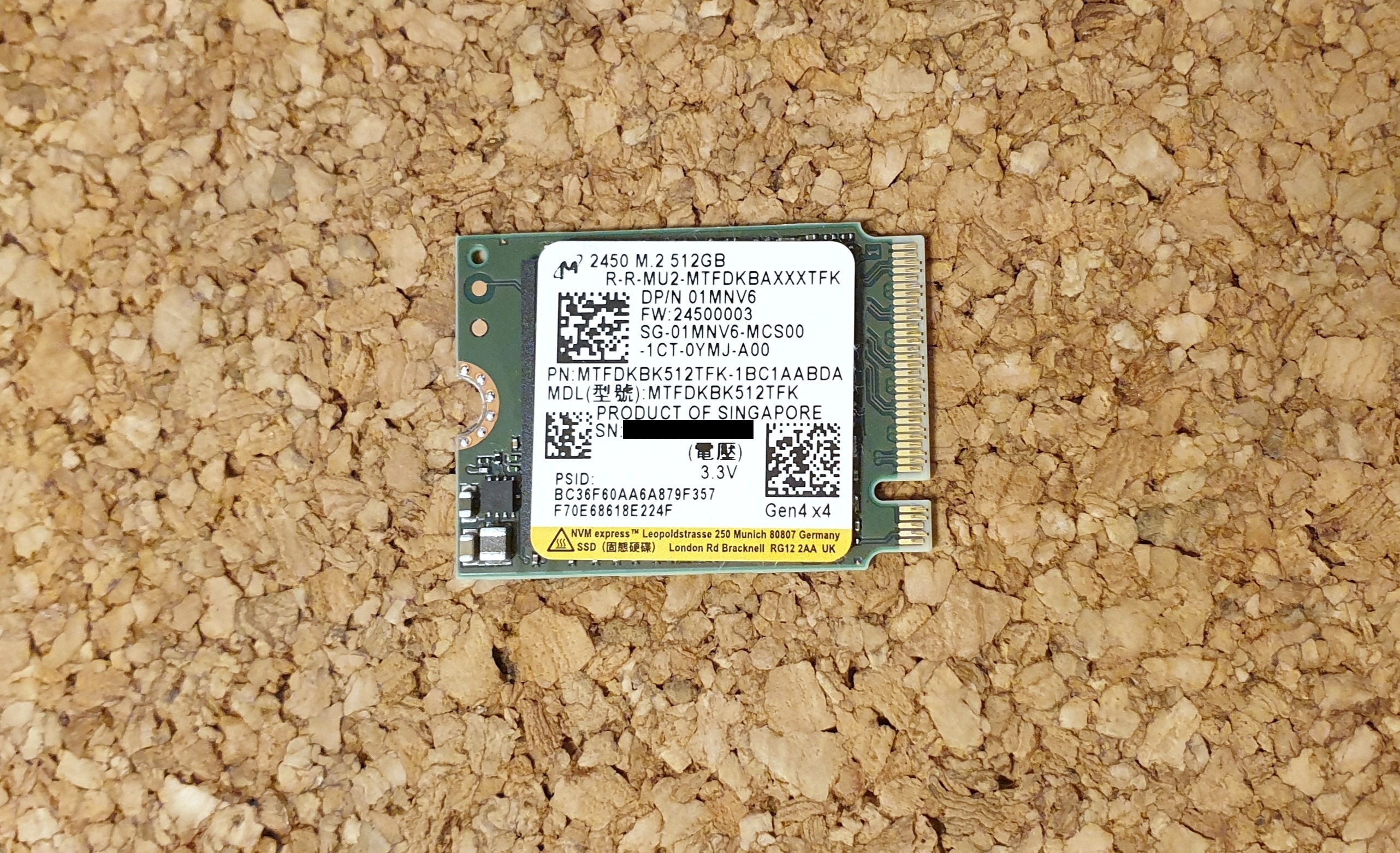 Micron 2450 512GB M.2 2230 NVMe SSD aangeboden - Vraag & Aanbod - Tweakers