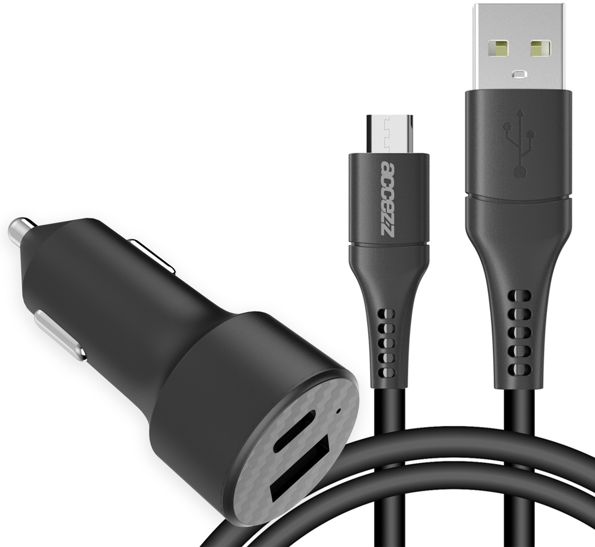 Accezz Car Charger met Micro-USB naar USB kabel - Autolader - 20 Watt ...