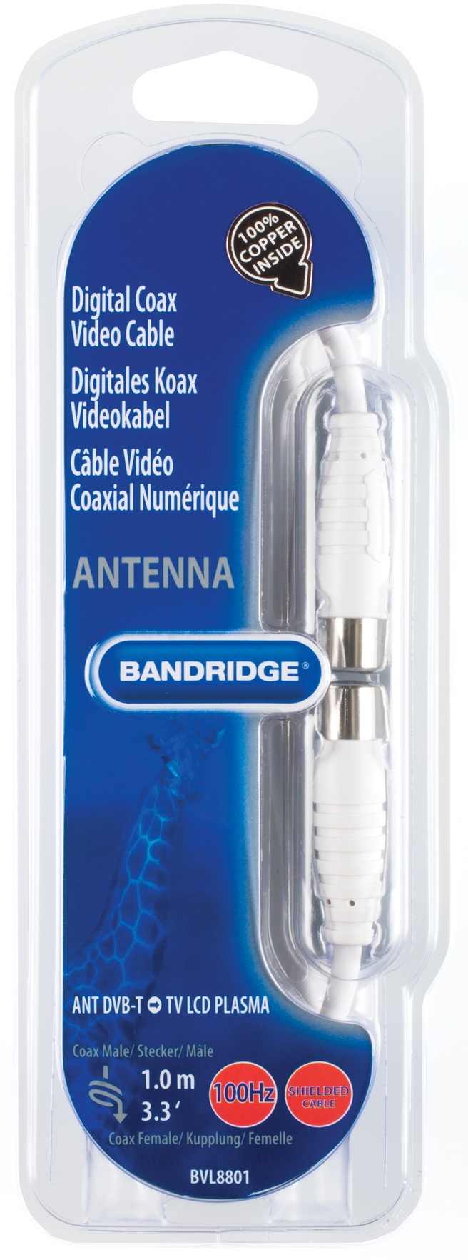 Specificaties van Bandridge BVL8801 Wit - Tweakers