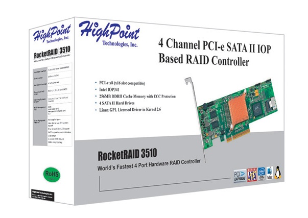 Specificaties van Highpoint RocketRAID RR3510 - Tweakers
