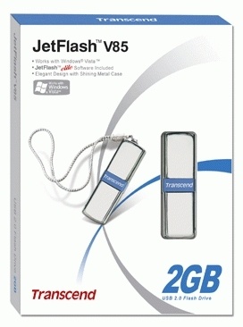 Transcend JetFlash V85 2GB Blauw - Kenmerken - Tweakers