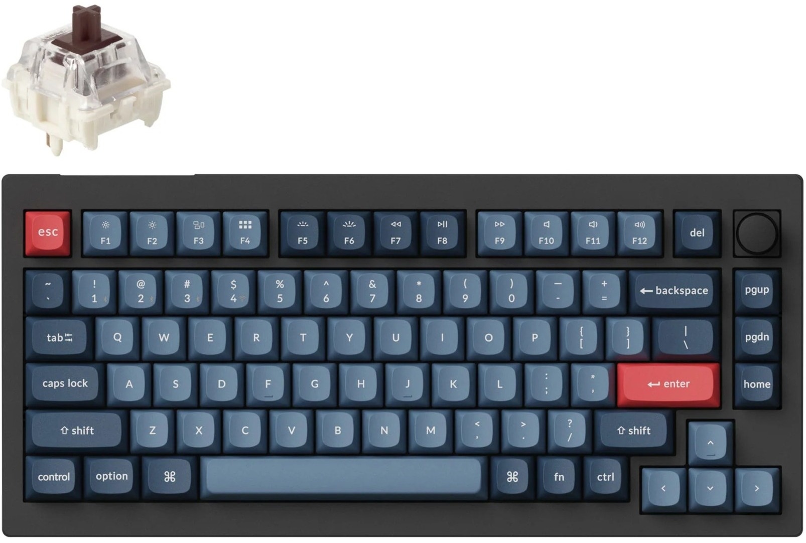 Keychron V1 Max, Gateron Jupiter Brown, Qwerty US kopen? - Prijzen ...