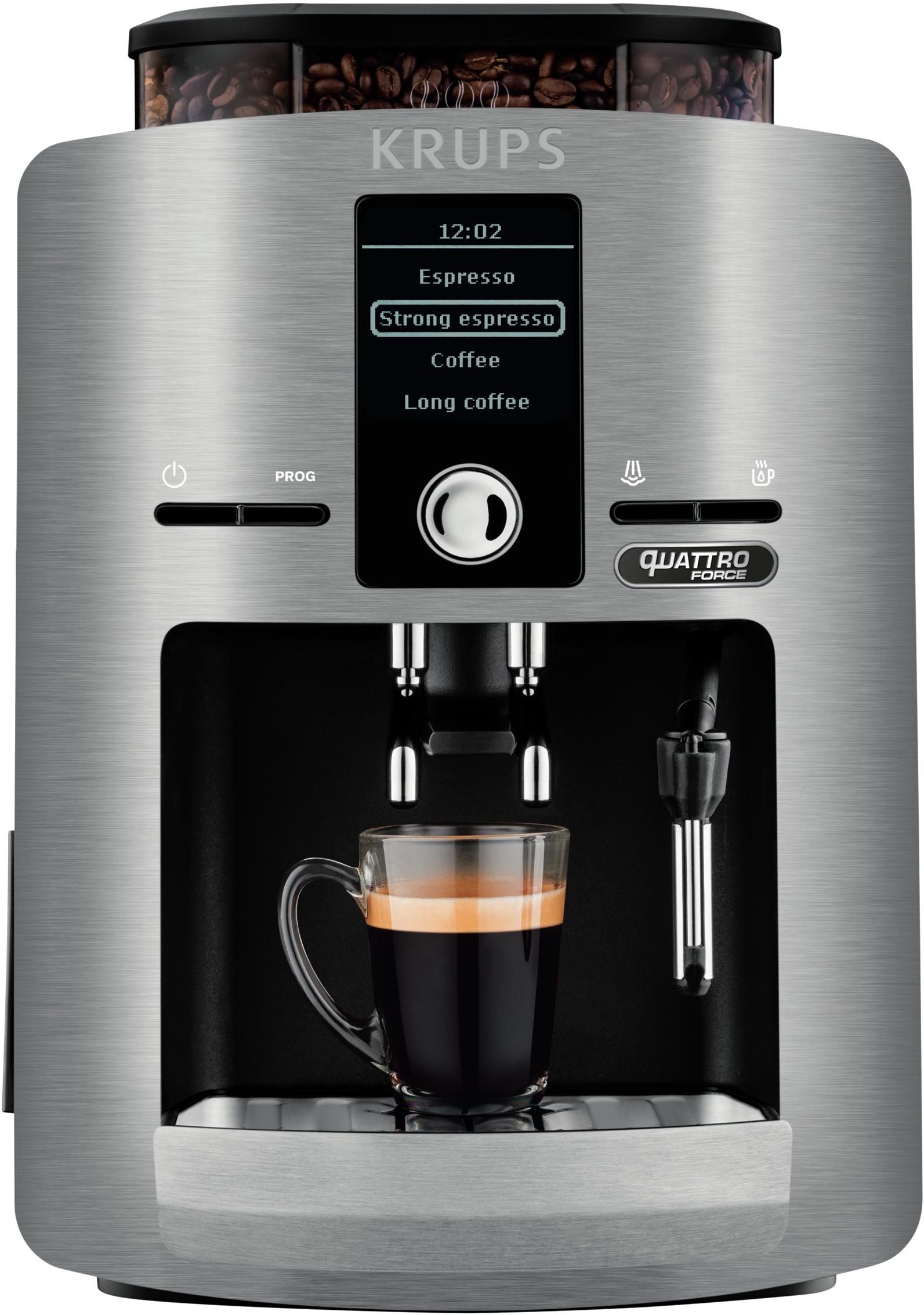 Specificaties van Krups Quattro Force EA82FB Zilver - Tweakers