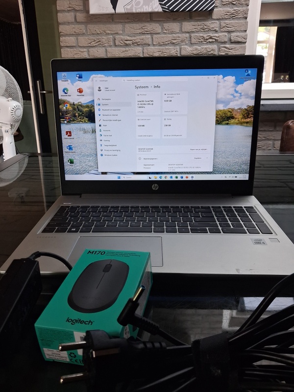 HP 450 probook G7 / office 2024- i5-8gb ram-256gb ssd /Logitech muis ...