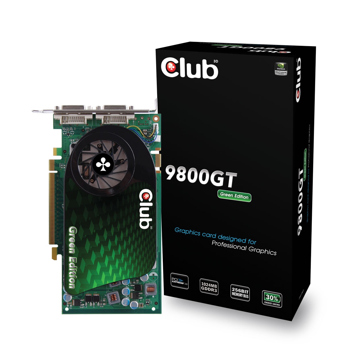 Club 3D 9800GT Green Edition (CGNX-G9824G) - Kenmerken - Tweakers