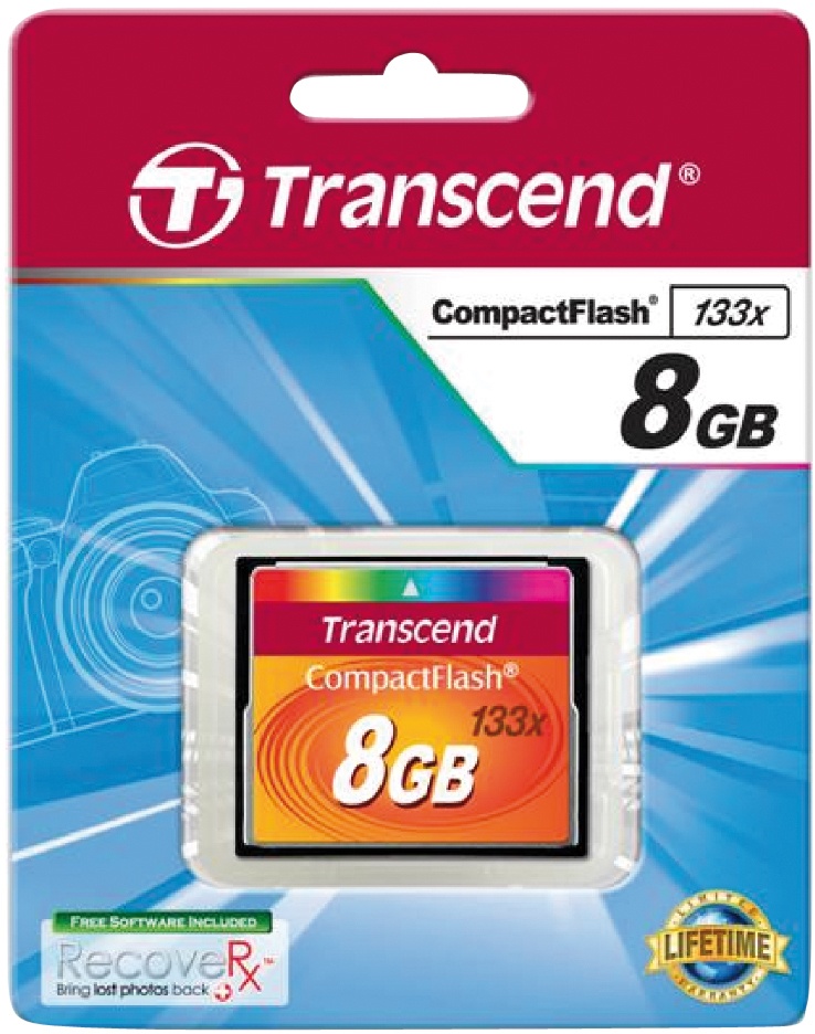Transcend CompactFlash 8GB 133x - Kenmerken - Tweakers