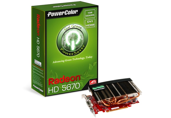 Specificaties van Powercolor GO! GREEN HD5670 1GB GDDR5 - Tweakers