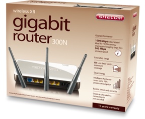 Specificaties van Sitecom WL-306 Wireless Gigabit Router 300N-XR - Tweakers