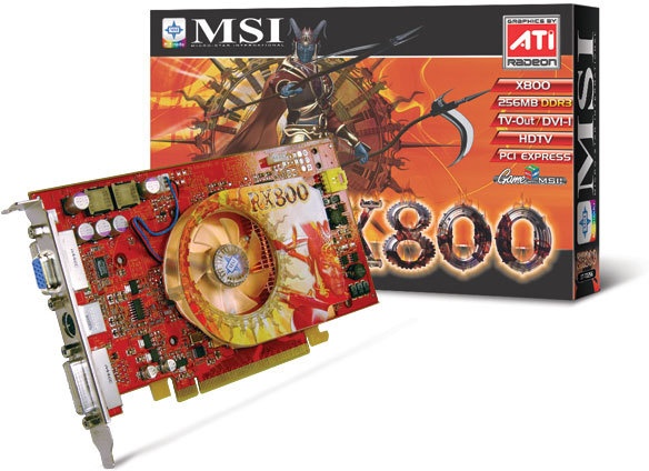 MSI Radeon X800 256MB DDR3 (PCI-e, DVI-I), RX800-TD256E - Kenmerken ...