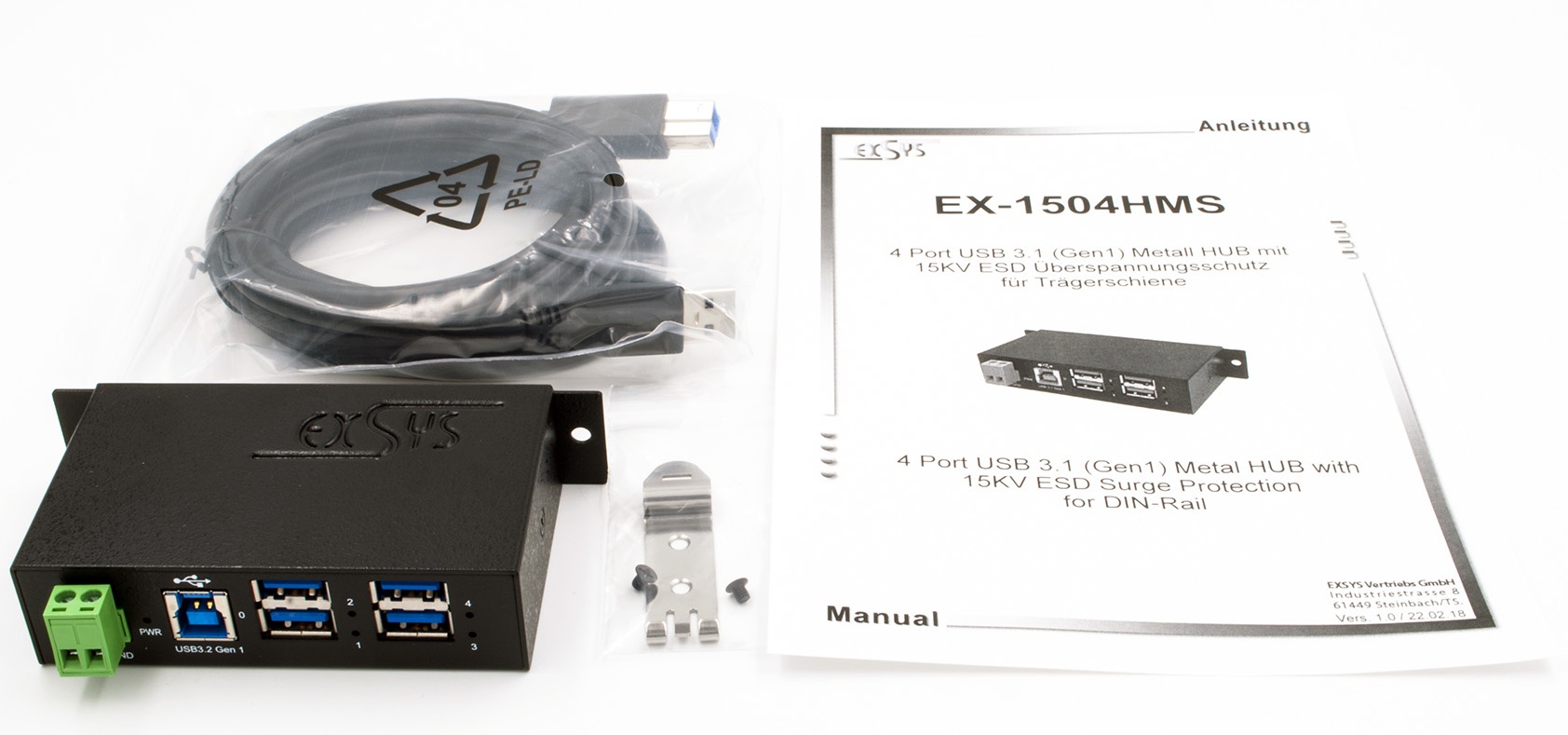 Specificaties van Exsys EX-1504HMS - Tweakers