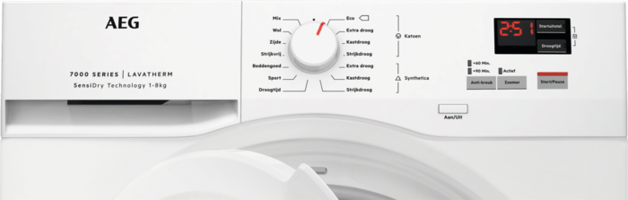 Specificaties van AEG 7000 series T7DBAACHEN SensiDry warmtepomp wasdroger - Tweakers