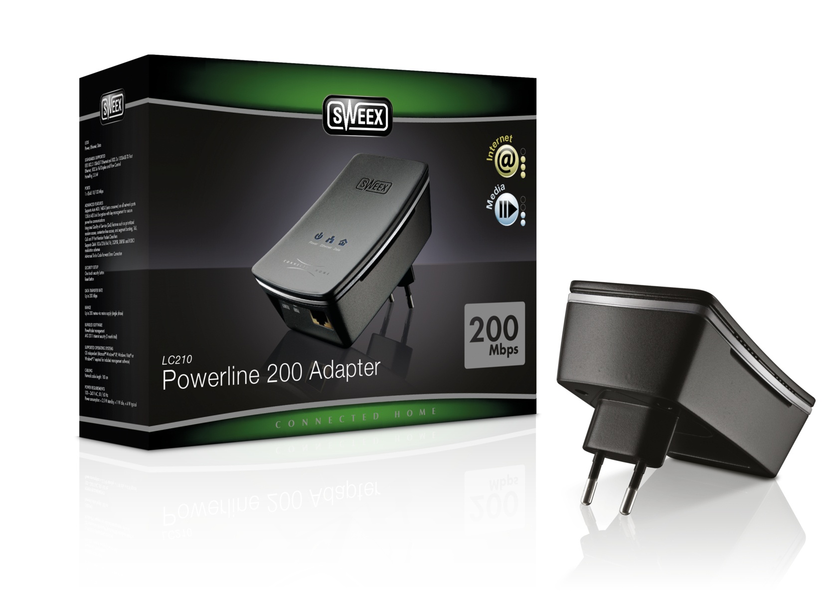 Beste prijs van Sweex Powerline LC210 - Tweakers