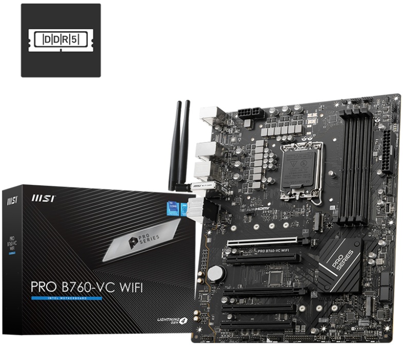 Specificaties van MSI PRO B760-VC WIFI - Tweakers
