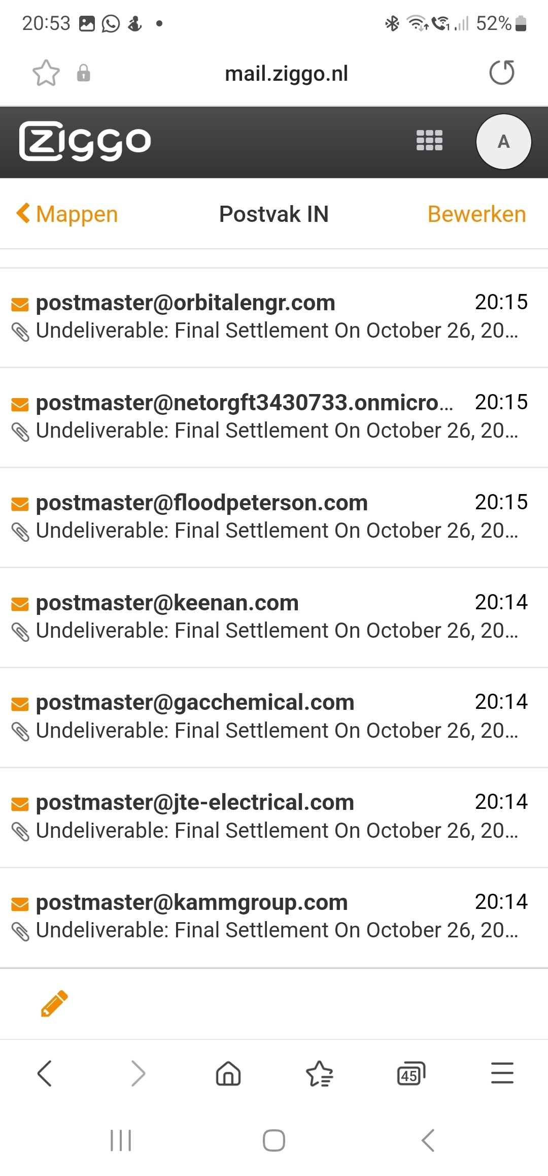 Ik krijg veel postmaster emails - Internet en hosting - GoT