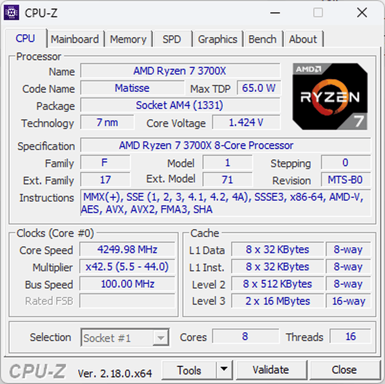 AMD Ryzen 7 3700X aangeboden - Vraag & Aanbod - Tweakers