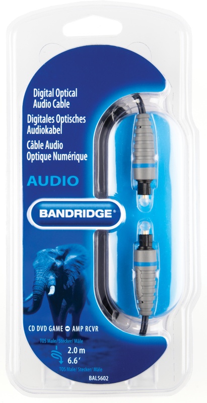 Specificaties van Bandridge Digitaal optische kabel Zwart - Tweakers