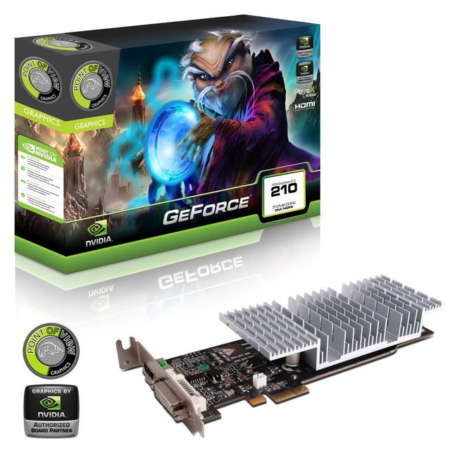 Specificaties van Point of View GeForce G210 512MB DDR3 - Tweakers