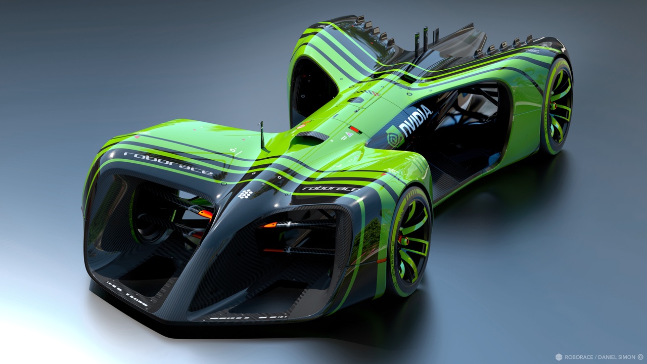 Roborace voert test uit met prototype van autonome raceauto - Tweakers