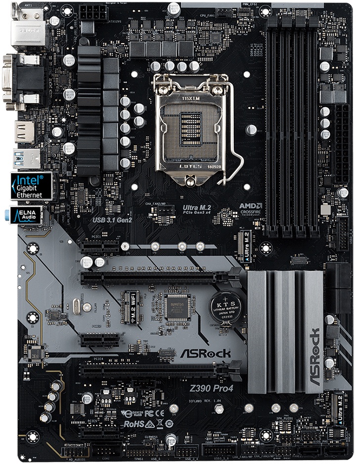 Specificaties van ASRock Z390 Pro4 - Tweakers