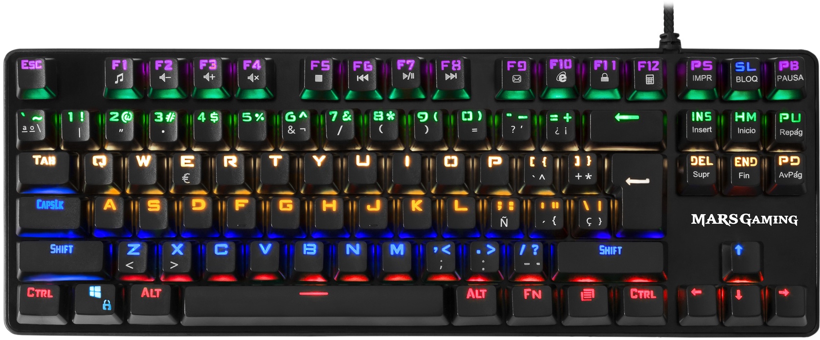 Mars Gaming MK4 mini (Outemu Red, Qwerty ES): beste prijs - Tweakers