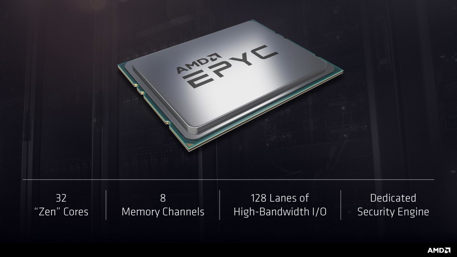 Details van AMD Epyc-serie serverchips met tot aan 32 cores komen ...